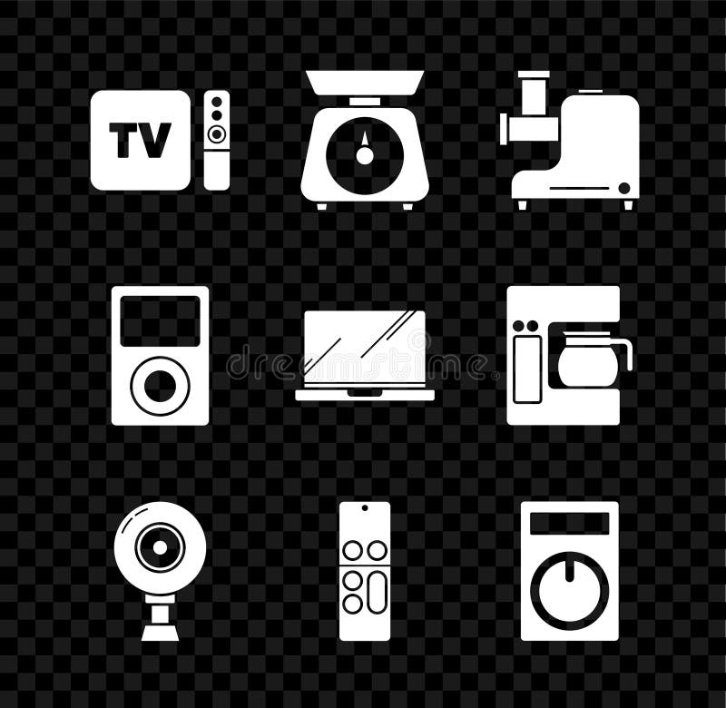 Set TV Box Receiver and Player with Remote Controller, Scales, Kitchen ...