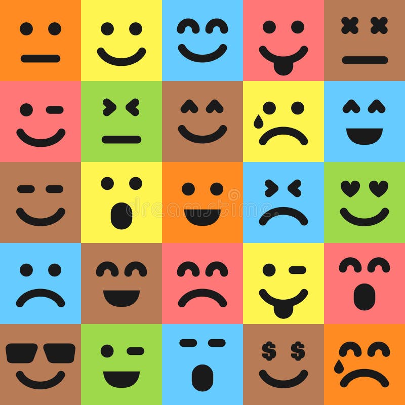 Five Emoticons Stock Illustrations – 216 Five Emoticons Stock ...