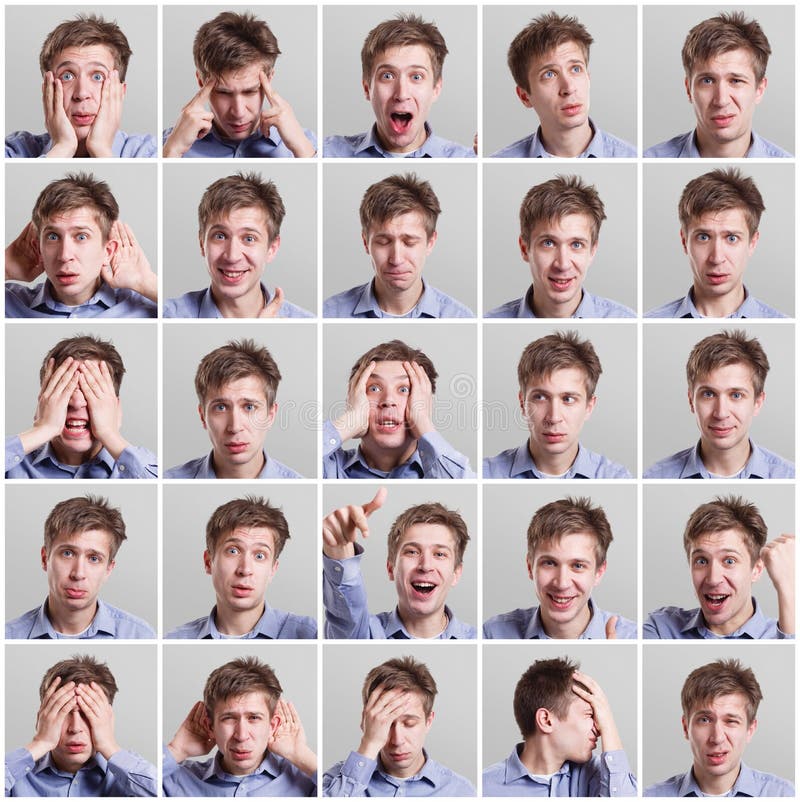 Set of Twenty Five Pictures of Young Man with Different Gestures and ... Set of Twenty Five Pictures of Young Man with Different Gestures and ...