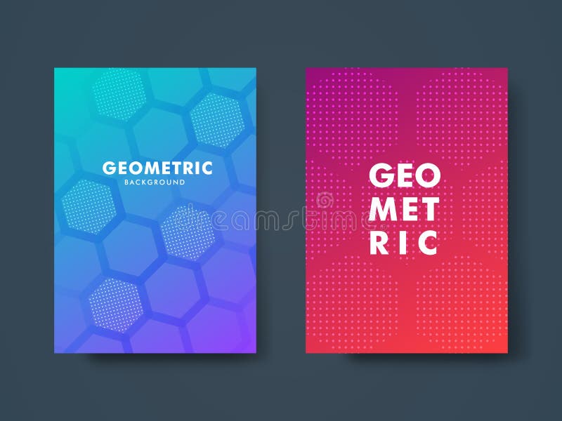 Abstract Geometric Cover Design. Minimal Geometric Pattern Gradients ...