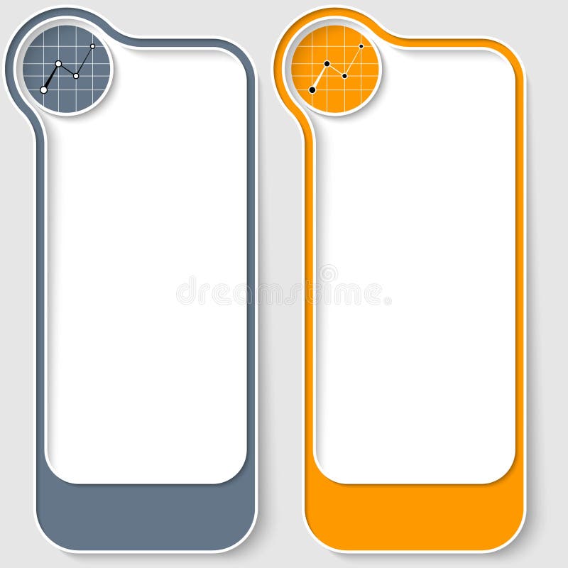 Set of Two Abstract Text Boxes Stock Vector - Illustration of ...