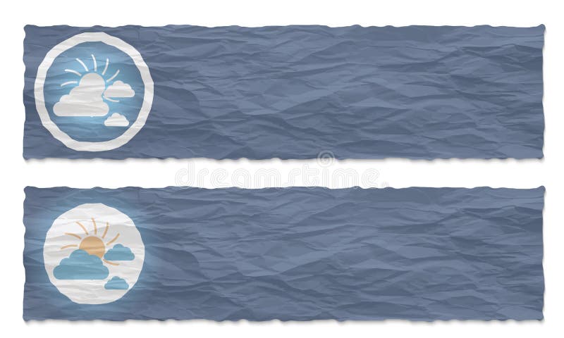 Set of two banners stock vector. Illustration of creative - 42286729