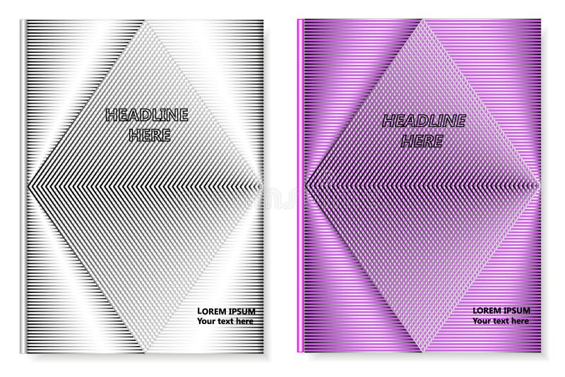 A Set of Two Books with an Abstract Design of Covers and Realistic ...