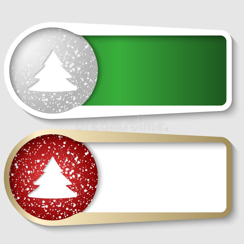 Text Box With A Christmas Theme Stock Vector - Illustration of mark ...