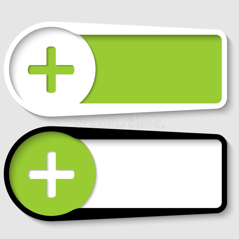 Set of two boxes stock vector. Illustration of text, symbol - 34981247