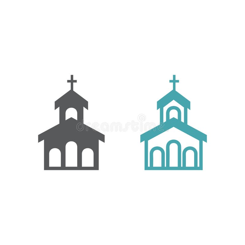 Vector Illustration of the Building of Church Stock Illustration ...