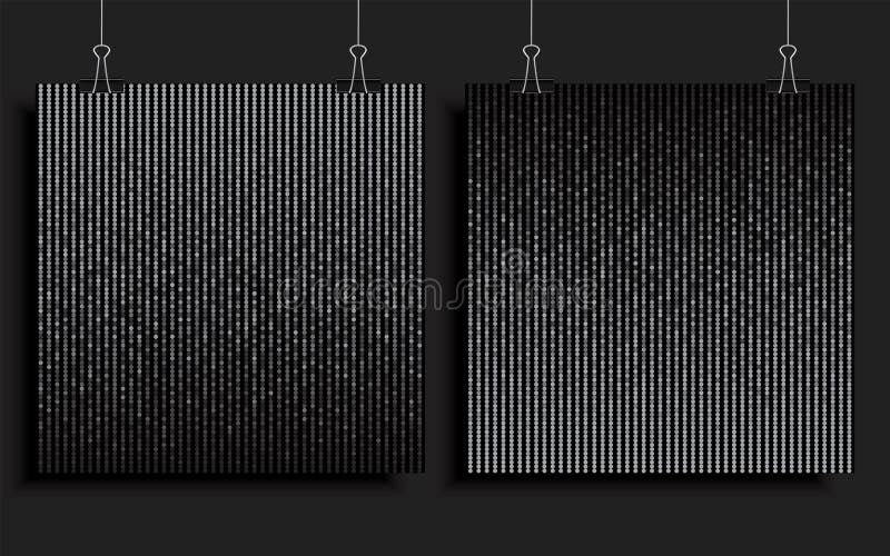 Set Two Posters Template from Silver Sequins Stock Vector ...