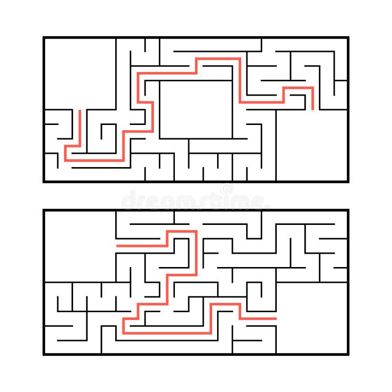 Simple Labyrinths Stock Illustrations – 185 Simple Labyrinths Stock ...