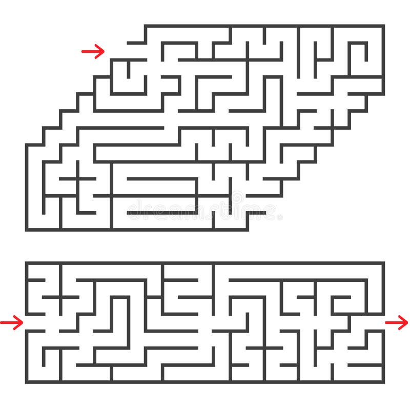 Simple Mazes Stock Illustrations – 205 Simple Mazes Stock Illustrations ...