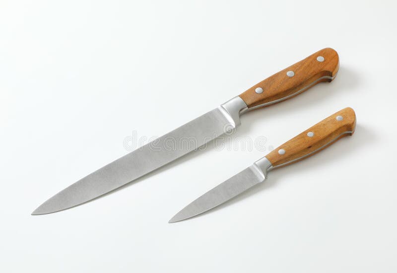 Two sharp kitchen knives stock image. Image of knives - 170082251