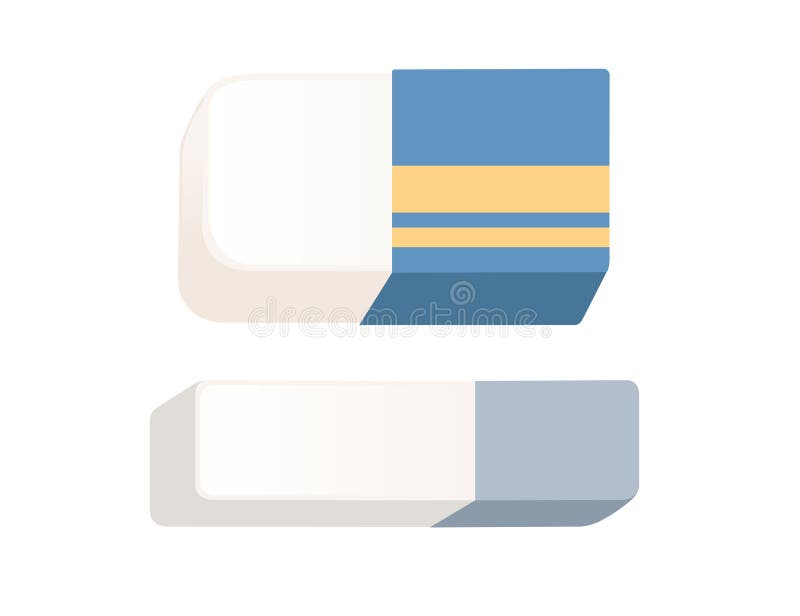 Simple Eraser Vector with Minimalist and Modern Design Stock ...