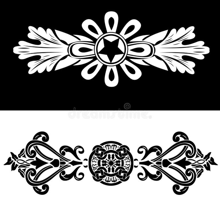 Set of Two Vintage Ornate Frames Stock Vector - Illustration of ...