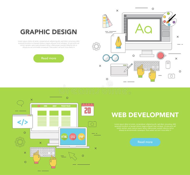 Two Banner Web Design Stock Illustrations – 17,592 Two Banner Web Design Stock Illustrations ...