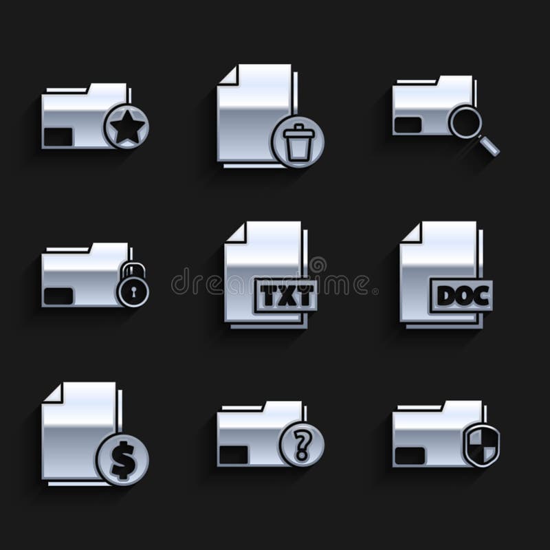 Set TXT File Document, Unknown Folder, Document Protection, DOC ... Set TXT File Document, Unknown Folder, Document Protection, DOC ...