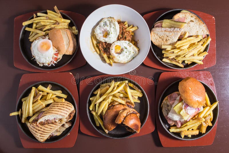 Set of typical fast food stock photo. Image of fast - 265602550