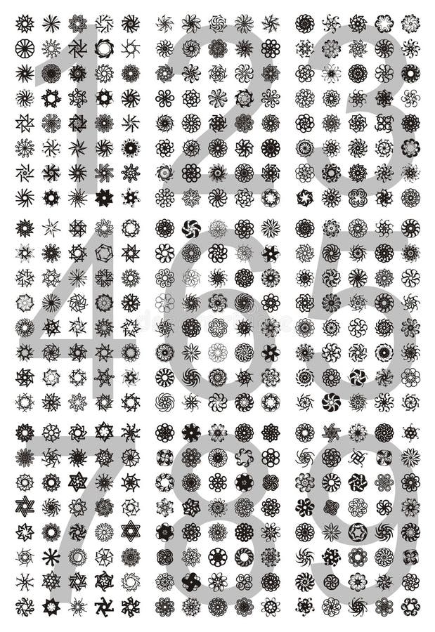 Set of Typo Ornaments (vector) Stock Vector - Illustration of circle ...