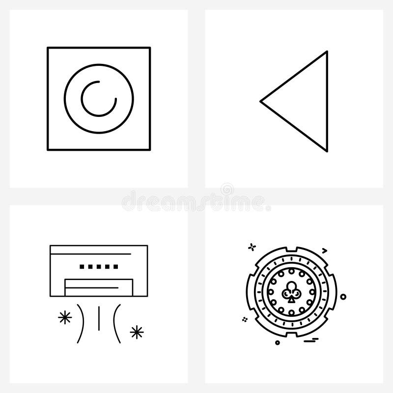 Basic - Media Icons stock vector. Illustration of film - 19823004