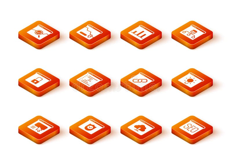 Set UI or UX Design, Browser with Shield, Secure Your Site HTTPS, SSL, Window, Cloud Upload, SEO ...