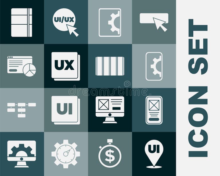 Set UI or UX Design, Web Development, Website Statistic, Sketchbook Album and Color Palette ...