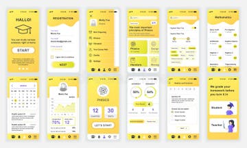 Learning App Wireframes Stock Illustrations – 10 Learning App ...