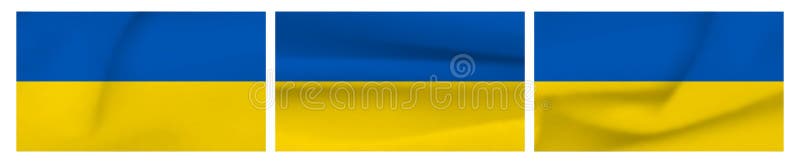 Set of Ukrainian National Flags Stock Vector - Illustration of ...