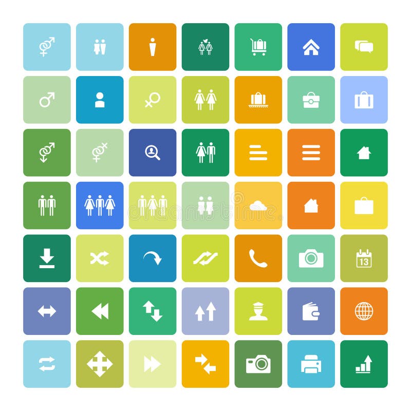Set of 49 Universal Icons. Business, Internet, Web Design. Stock Vector ...