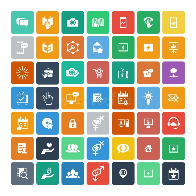 Set of 49 Universal Icons. Business, Internet, Web Design. Stock Vector ...
