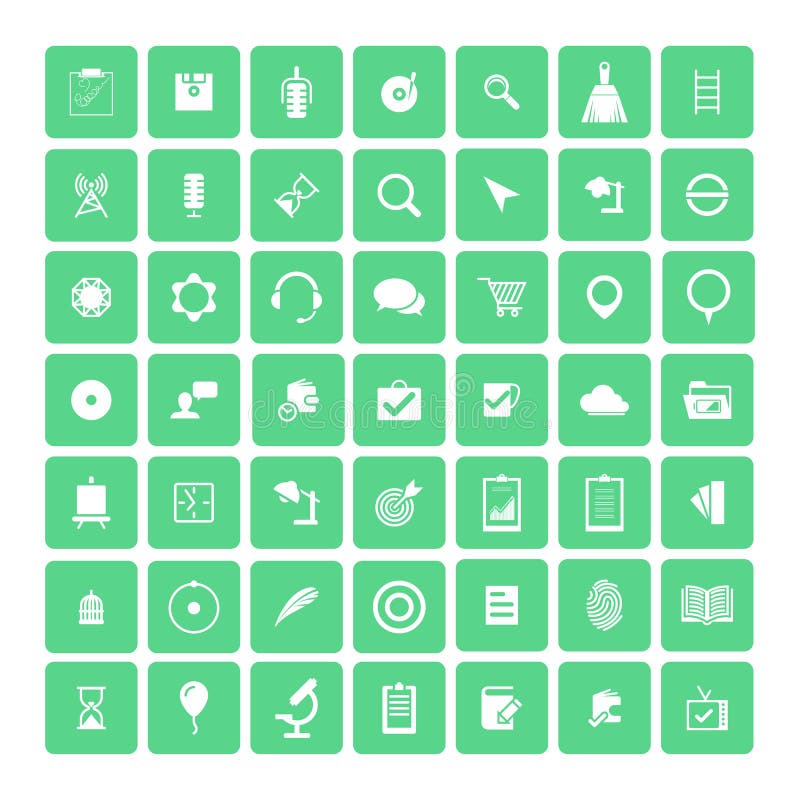 Set of 49 Universal Icons. Business, Internet, Web Design. Stock Vector ...