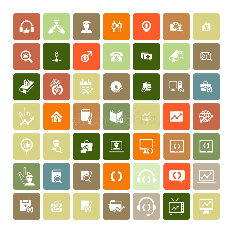 Set of 49 Universal Icons. Business, Internet, Web Design. Stock Vector ...