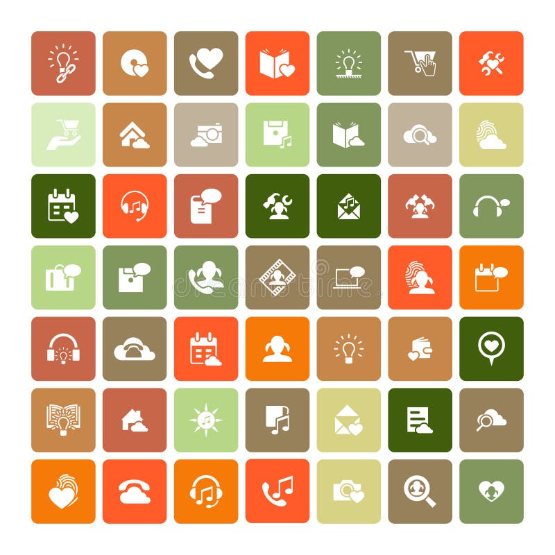 Set of 49 Universal Icons. Business, Internet, Web Design. Stock Vector ...