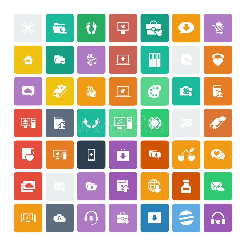 Set of 49 Universal Icons. Business, Internet, Web Design. Stock Vector ...