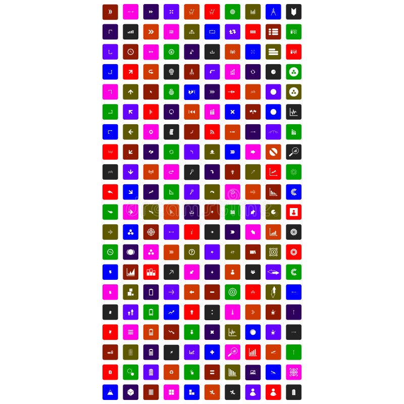 Set of universal icons stock illustration. Illustration of message ...