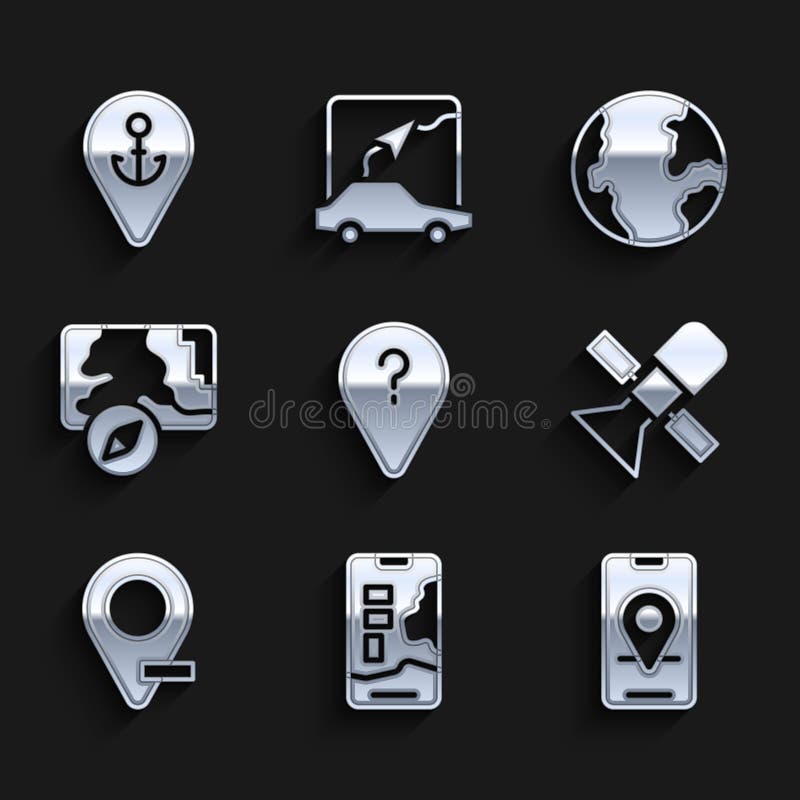 Set Unknown Route Point, City Map Navigation, Satellite, Location ...