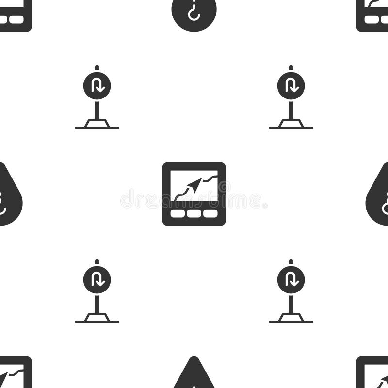 Set Unknown Route Point, Gps Device with Map and Turn Back Road Sign on ...