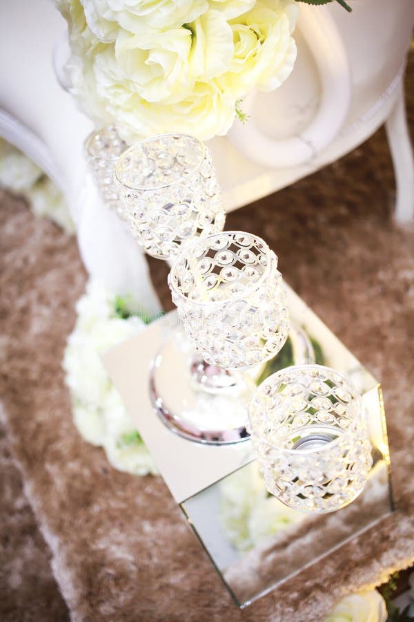 Wedding Setup for Wedding Reception. Stock Photo - Image of ribbon ...