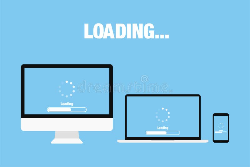 Loading Process Indicator Isolated Vector Concept Design. Technology ...