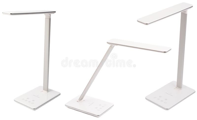 Set of USB Desk Lamps Isolated on White Stock Image - Image of computer ...