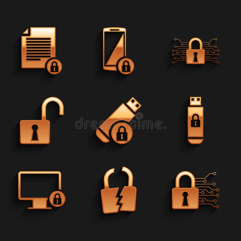 Broken Lock Cyber Stock Illustrations – 469 Broken Lock Cyber Stock ...