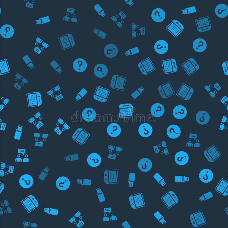 Set USB Flash Drive, Speech Bubbles with Question, Calendar and Two ...