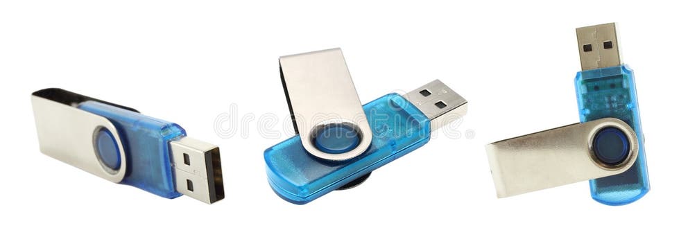 Set of USB Flash Drives, Isolated on Transparent Background Stock Photo ...
