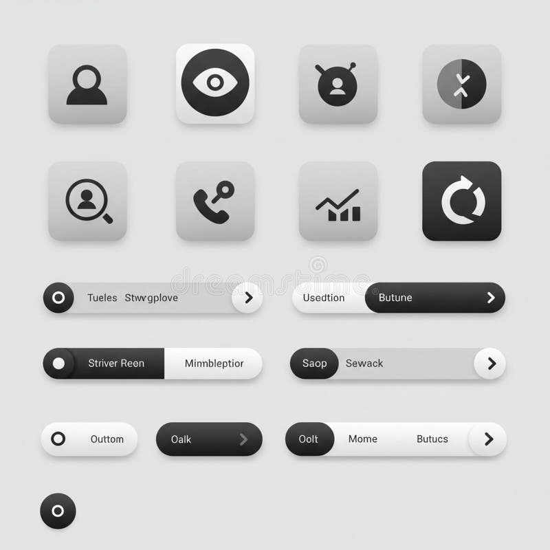 Black Square Web Buttons Stock Illustrations – 10,305 Black Square Web Buttons Stock ...