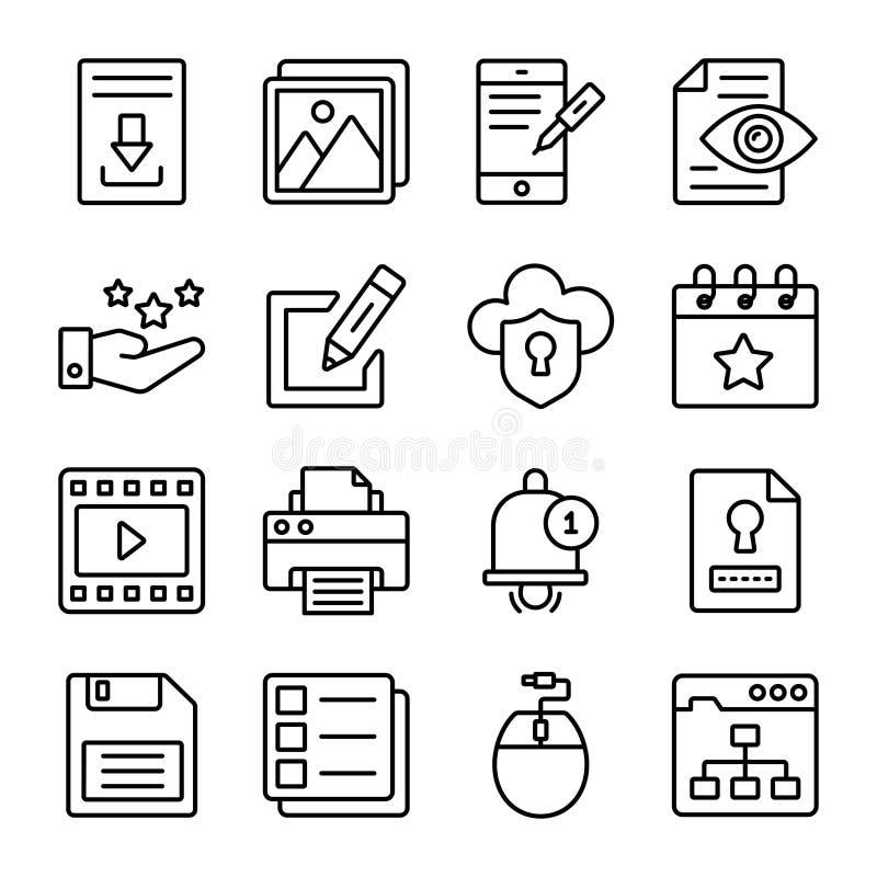 Set Of User Interface Icons Web Design User Interface Mobile Computer And Other Projects