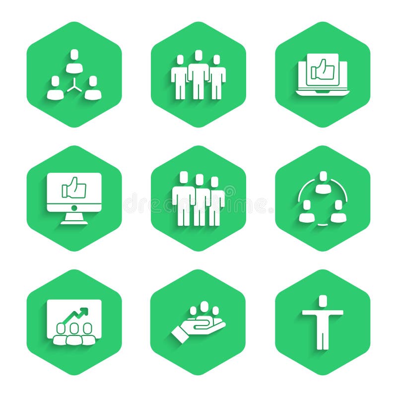 Set Users Group, Hand for Search a People, Head Hunting, Project Team ...