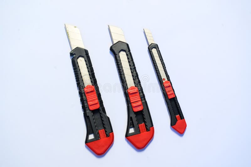 Set Utility Knives Different Sizes Stock Photos - Free & Royalty-Free ...