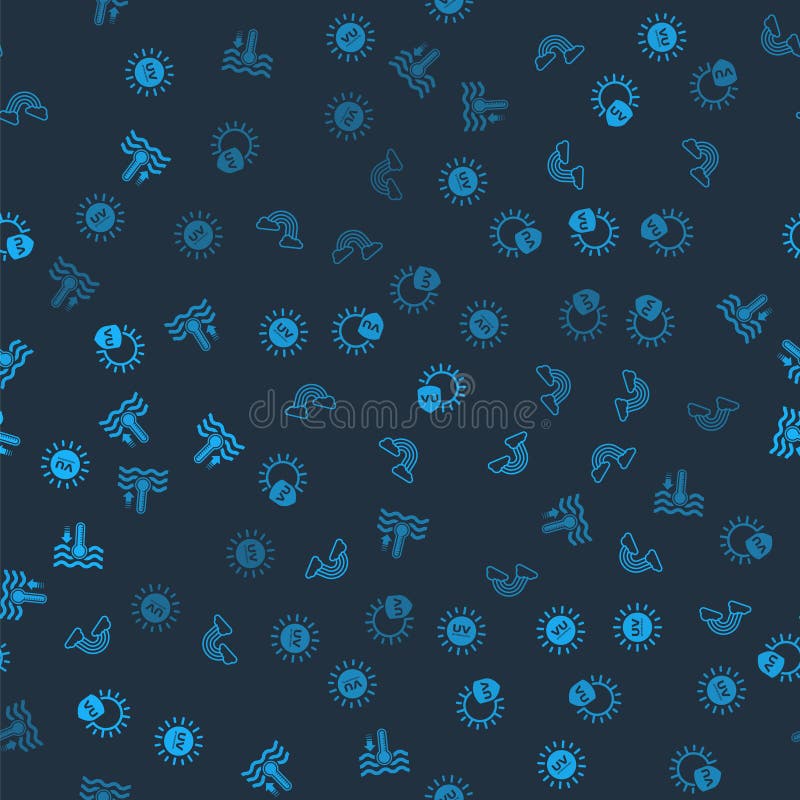 Set UV Protection, Rainbow with Clouds, and Water Thermometer on ...