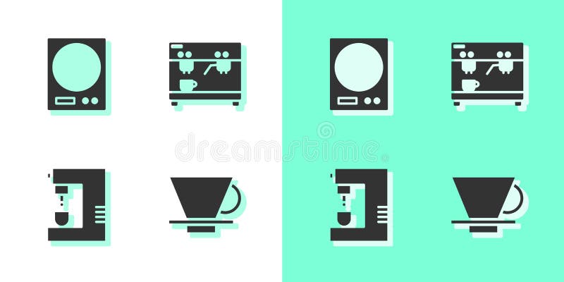 Set V60 Coffee Maker, Electronic Scales, Coffee Machine and Icon ...