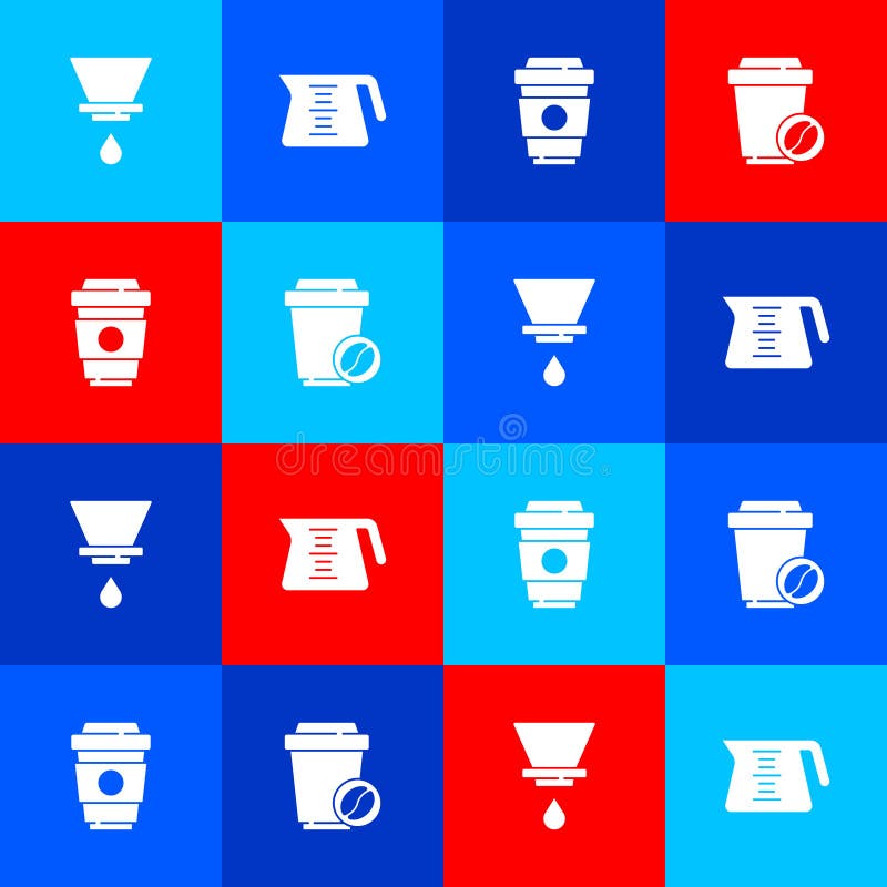 Set V60 Coffee Maker, Coffee Pot, Cup To Go and Icon. Vector Stock ...