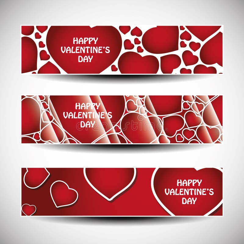 Vector Set of Three Banner Designs with Flowers Stock Vector ...