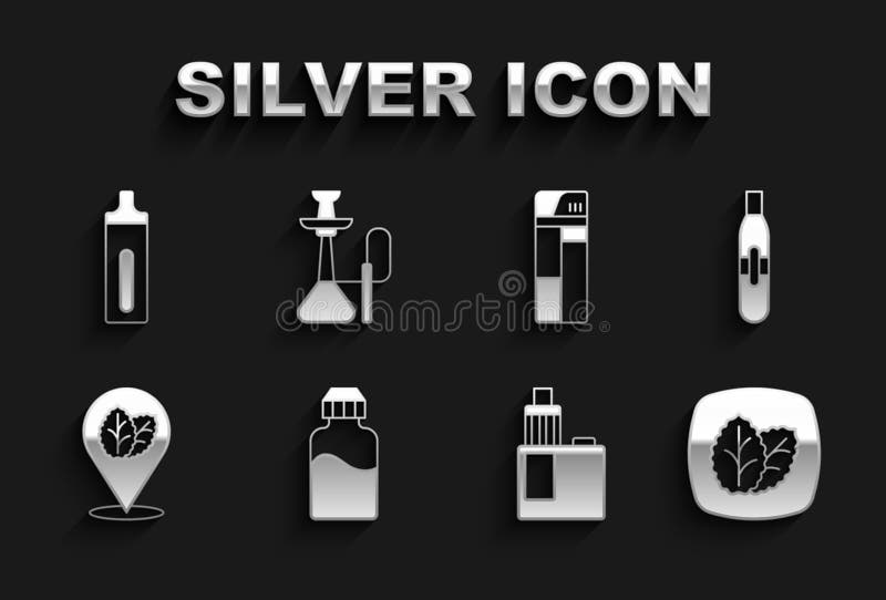 Set Vape Liquid Bottle, Electronic Cigarette, Tobacco Leaf, Mod Device ...