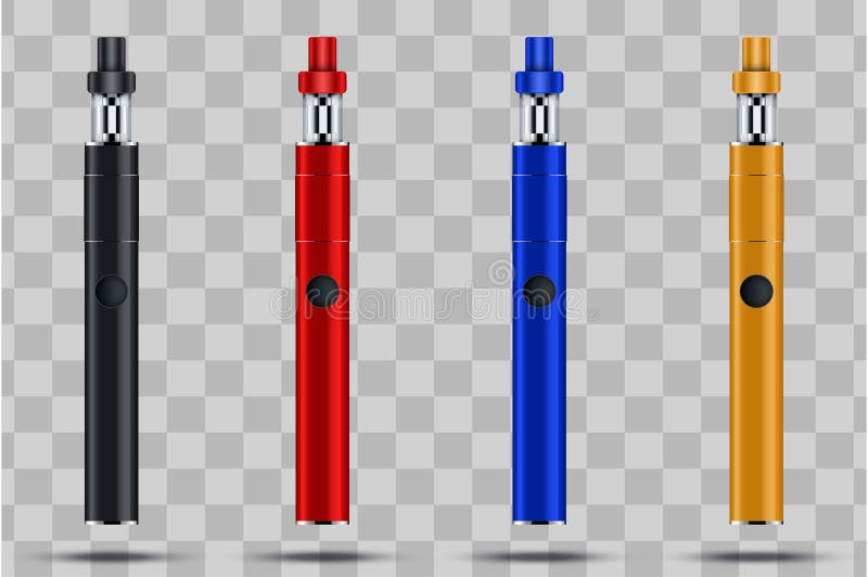 Vaping Pen Device Kit and Mod Stock Vector - Illustration of portable ...